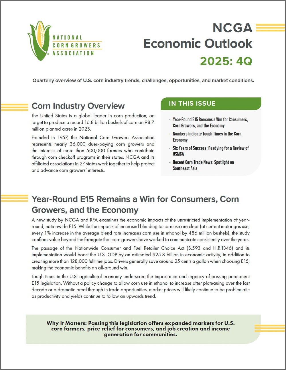 NCGA Quarterly Economic Outlook 4Q 2025